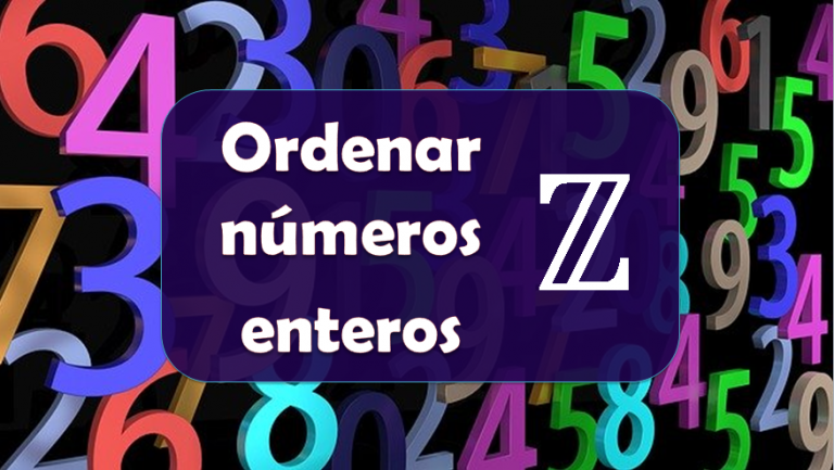 Ordenar números enteros - Comparar enteros - Profe Arantxa